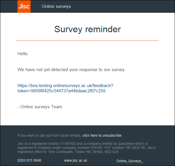What Will My Invitation And Reminder Emails Look Like Online Surveys